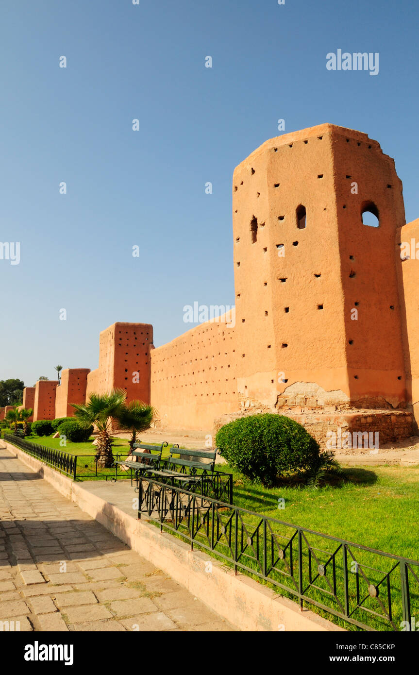 Marrakech city walls pisé hi-res stock photography and images - Alamy