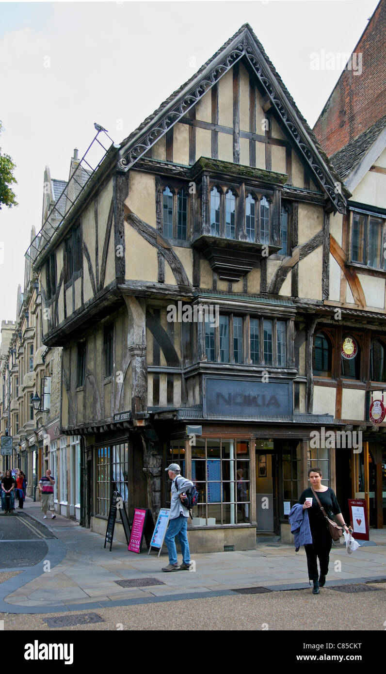 Old timber buildings in Cornmarket Street, Oxford Stock Photo - Alamy