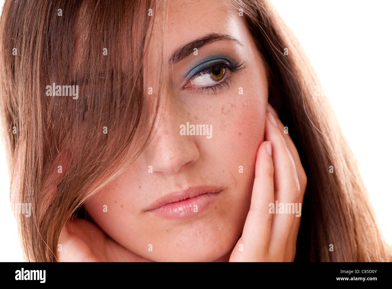 young woman moody Stock Photo - Alamy