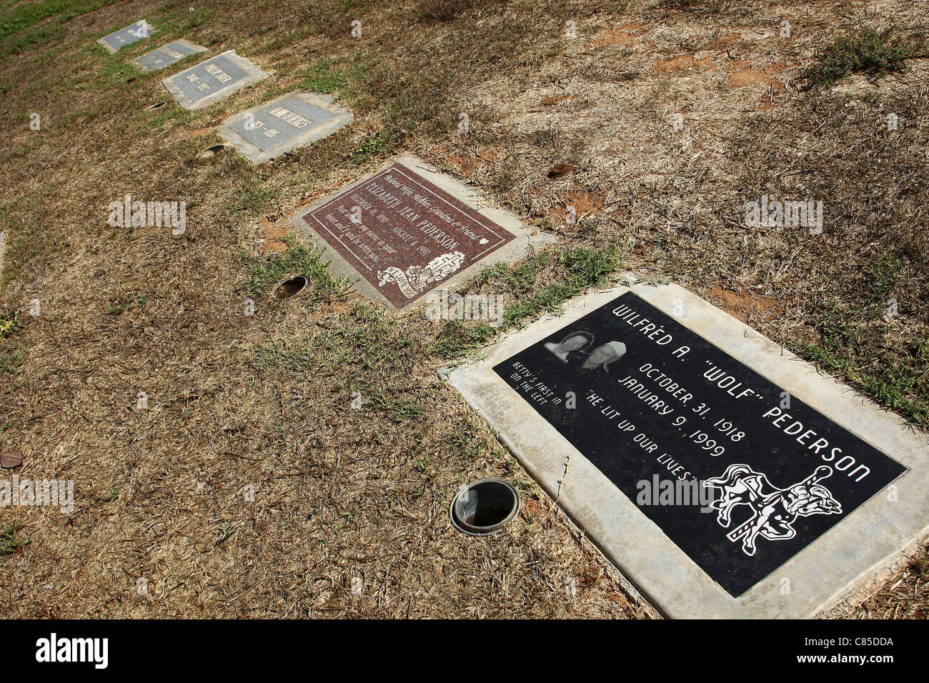 WILFRED A. PEDERSON AKA WOLF SHOWMEN'S REST AT THE EVERGREEN MEMORIAL ...