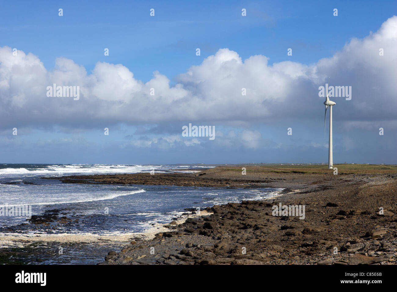wind turbine on the county sligo coast in the west of ireland Stock ...
