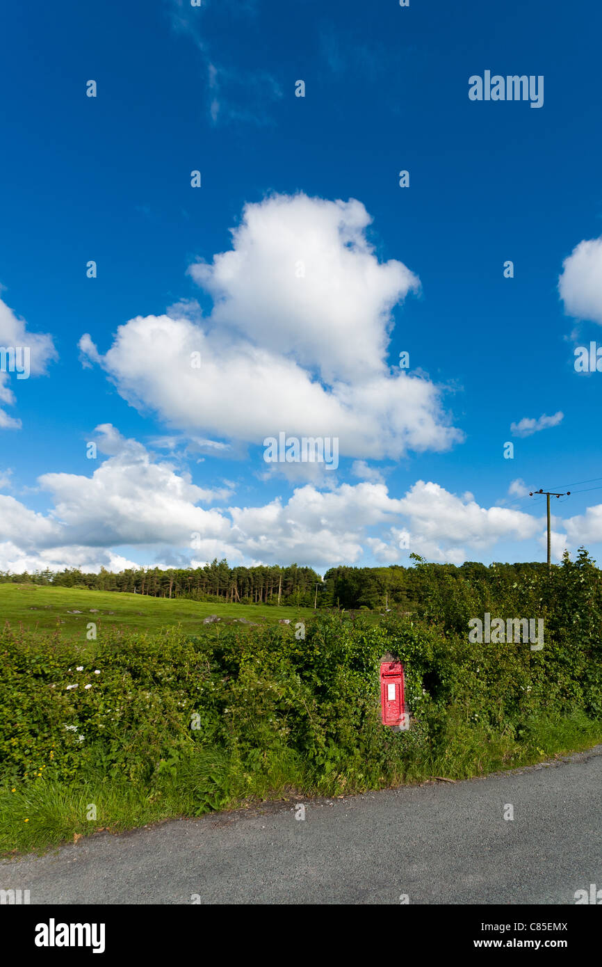 Post Box near Spark Bridge, Cumbria Stock Photo - Alamy