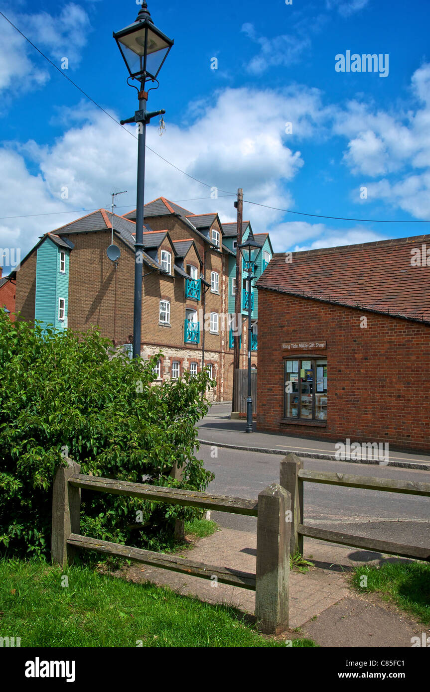 Eling Reach Hampshire UK Tide Mill Stock Photo - Alamy