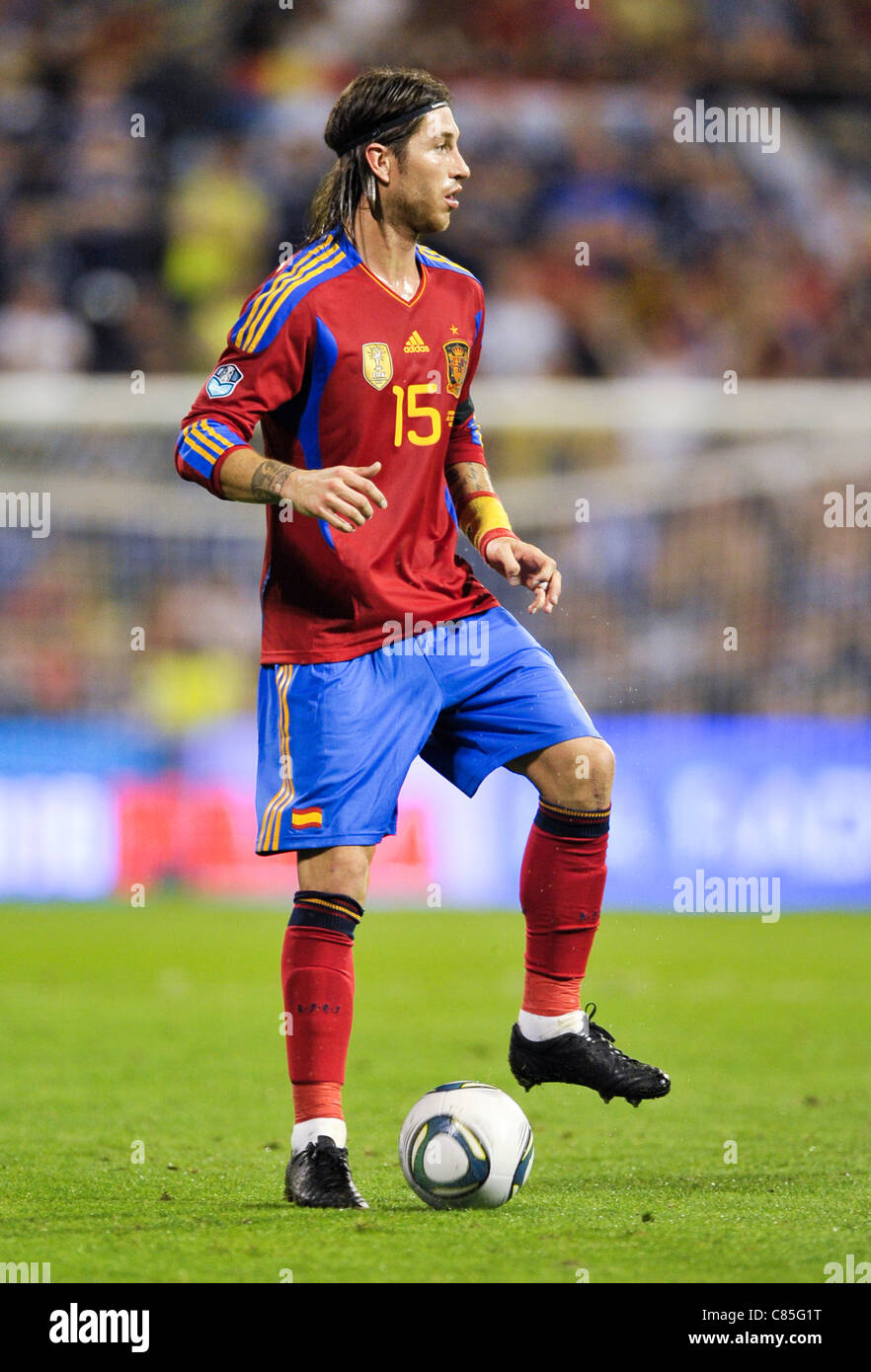 Sergio Ramos (ESP) during the Euro 2012 qualification match between ...
