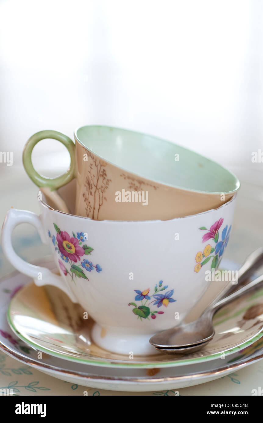 Stacked tea cups hi-res stock photography and images - Alamy