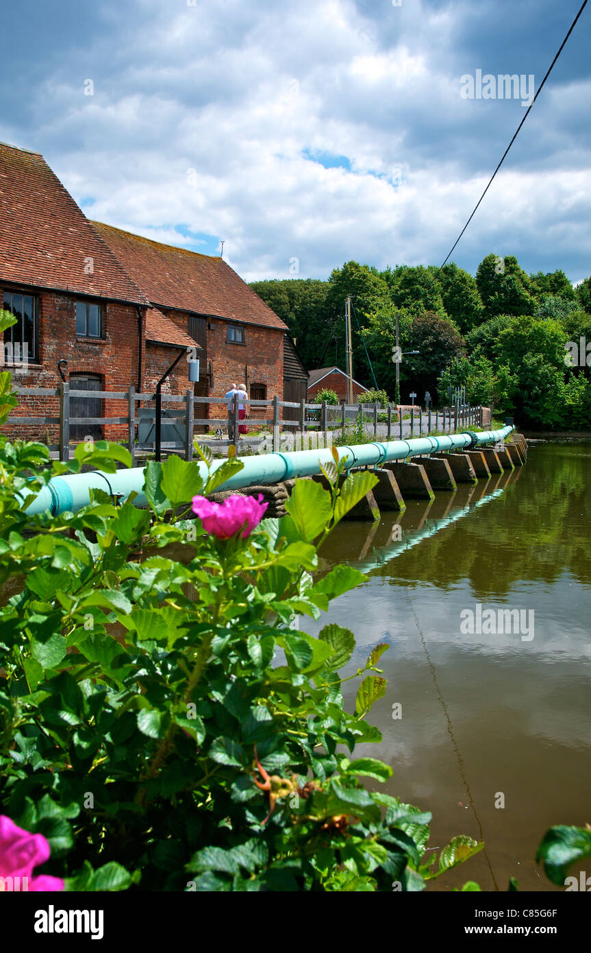 Eling Reach Hampshire UK Tide Mill Stock Photo - Alamy