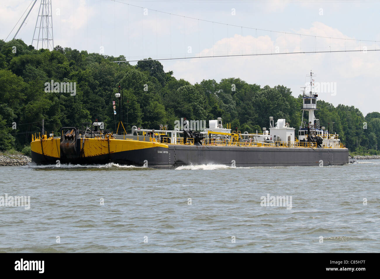 Double Skin barge Stock Photo - Alamy