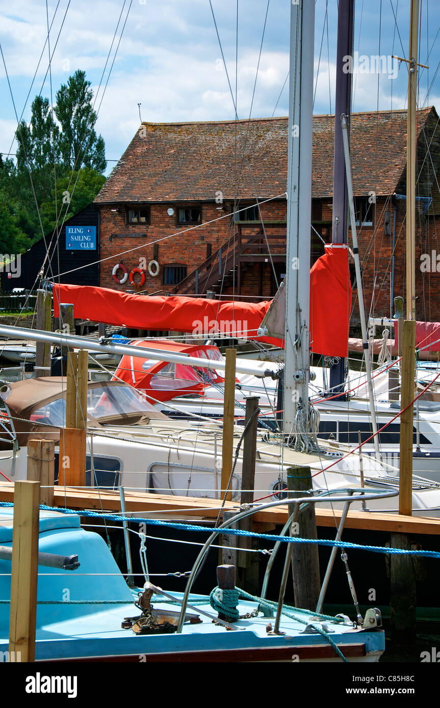 Eling Reach Hampshire UK Tide Mill Stock Photo - Alamy
