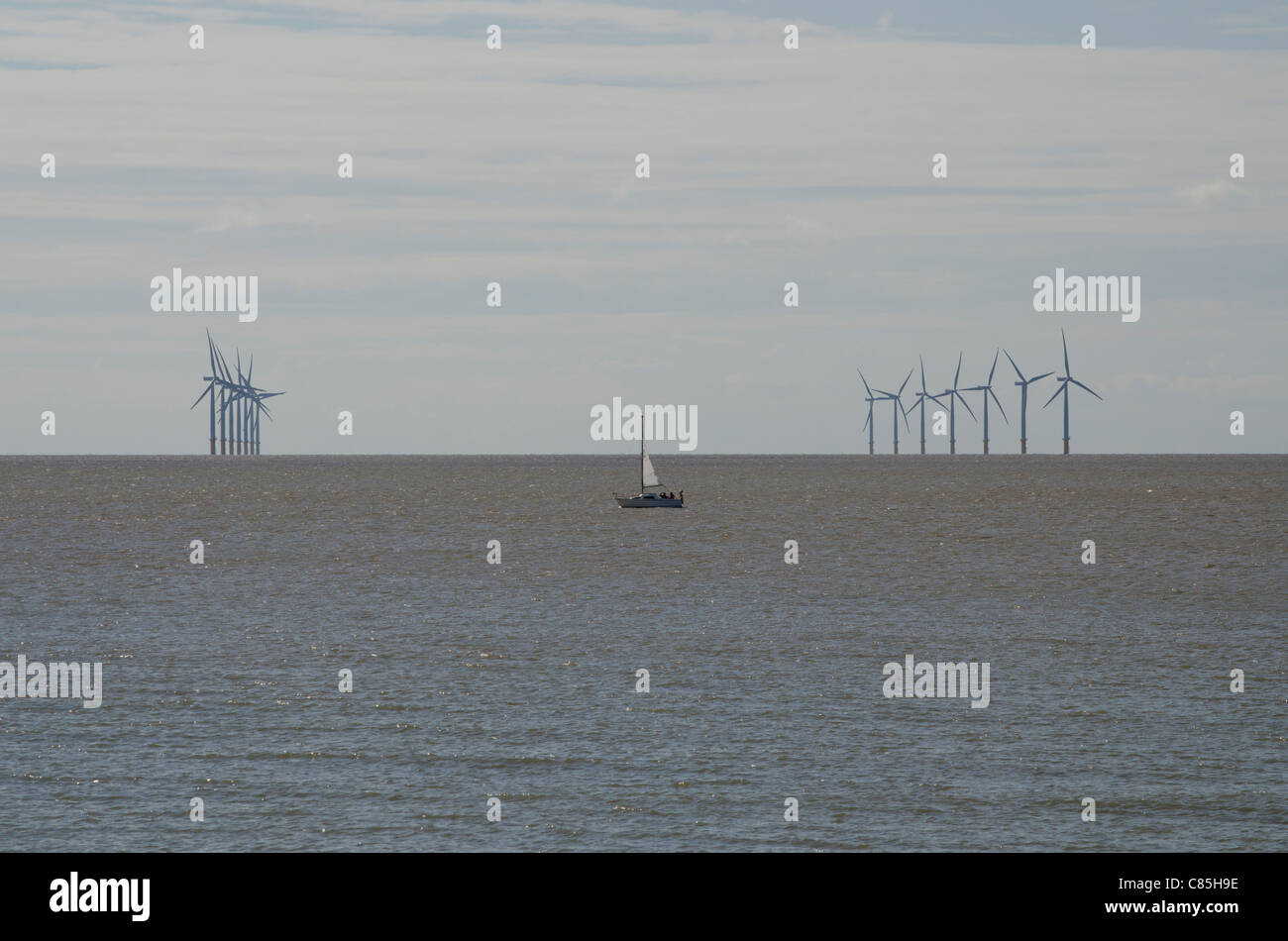 Wind turbine boat sea hi-res stock photography and images - Alamy