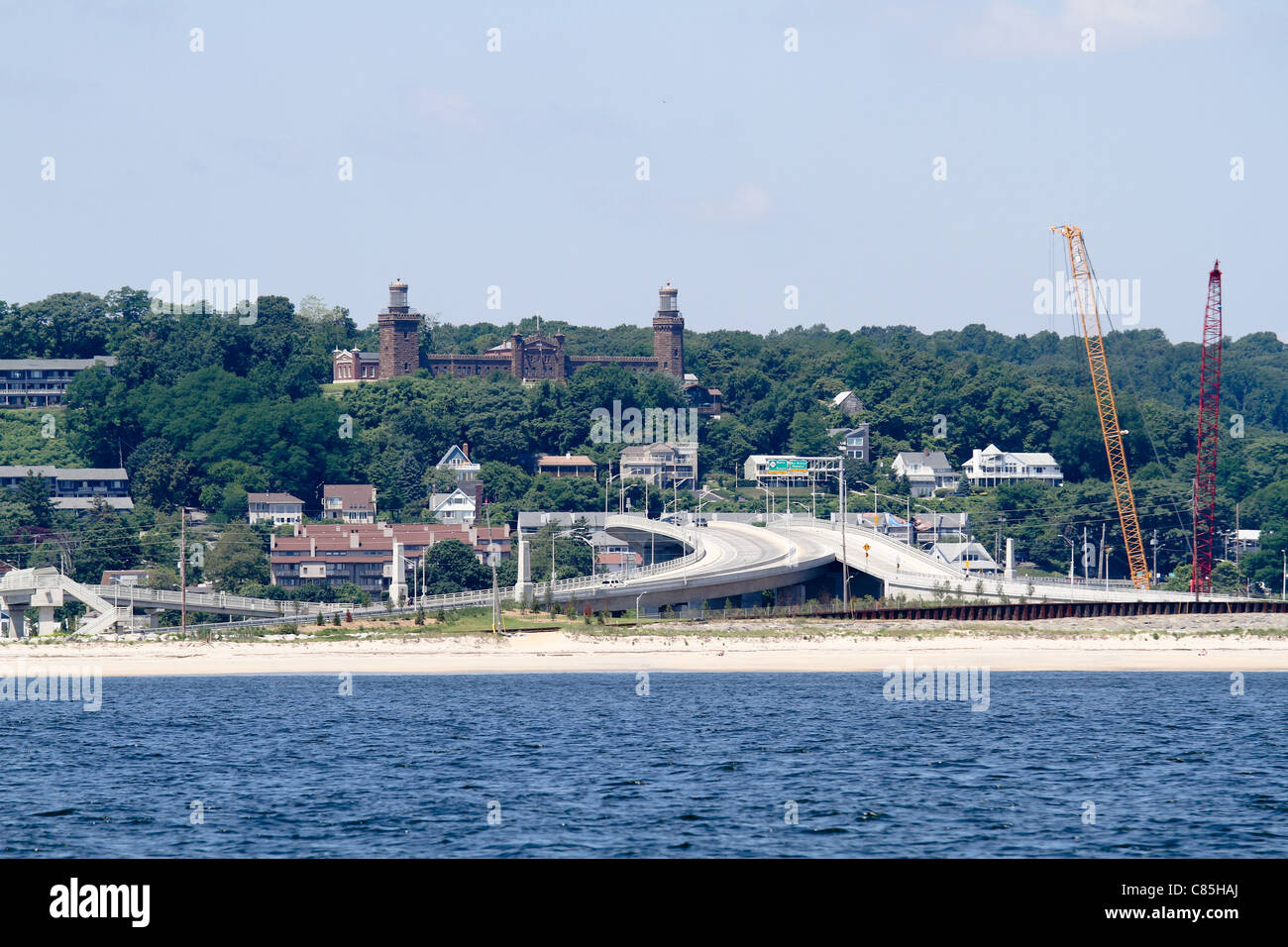 Twin Lights Historic Site Stock Photo - Alamy
