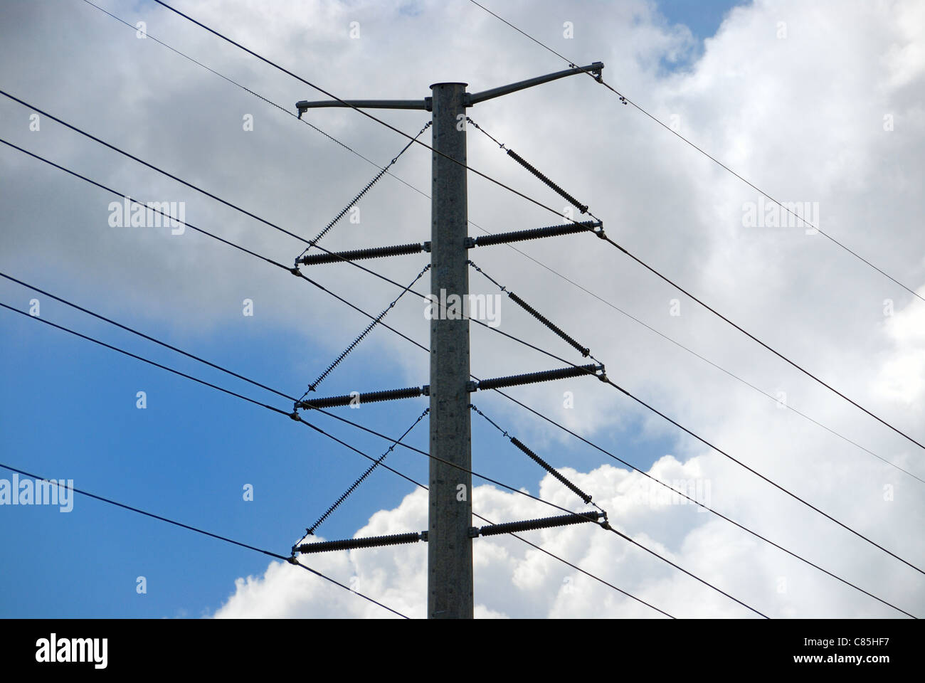 Overhead power lines connect hi-res stock photography and images - Alamy