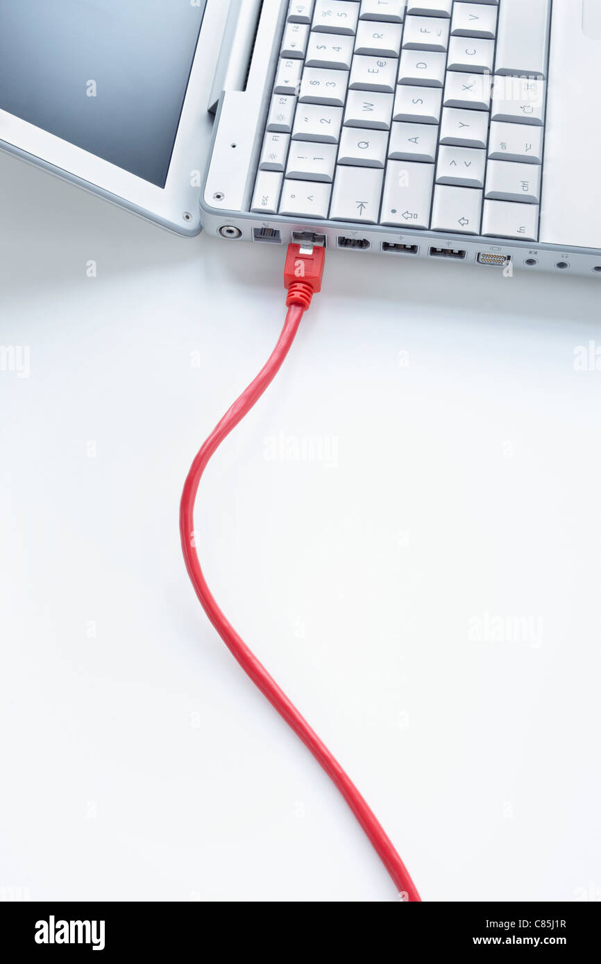 Closeup shot laptop ports hi-res stock photography and images - Alamy