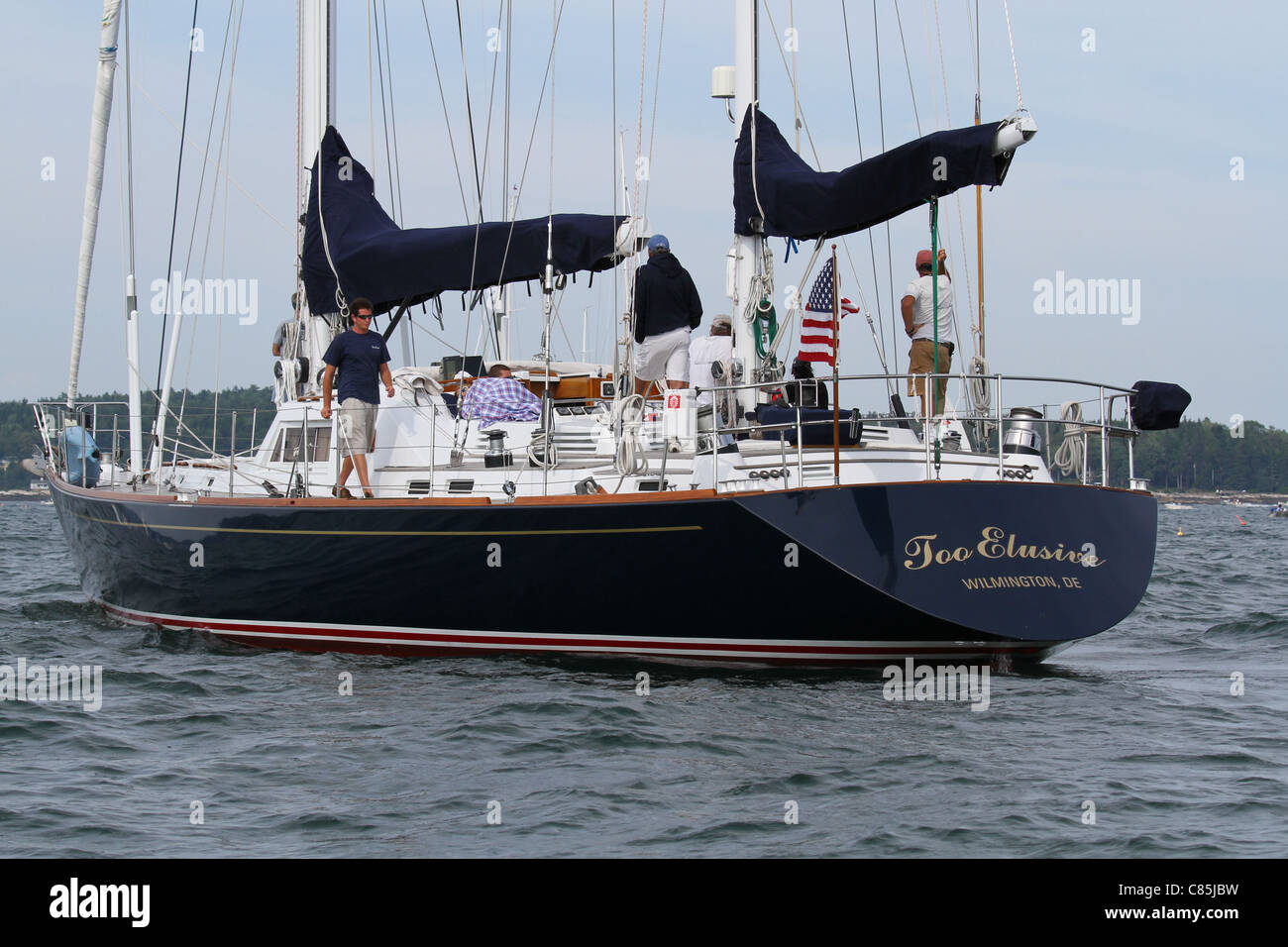 Sailing vessel TOO ELUSIVE Stock Photo - Alamy