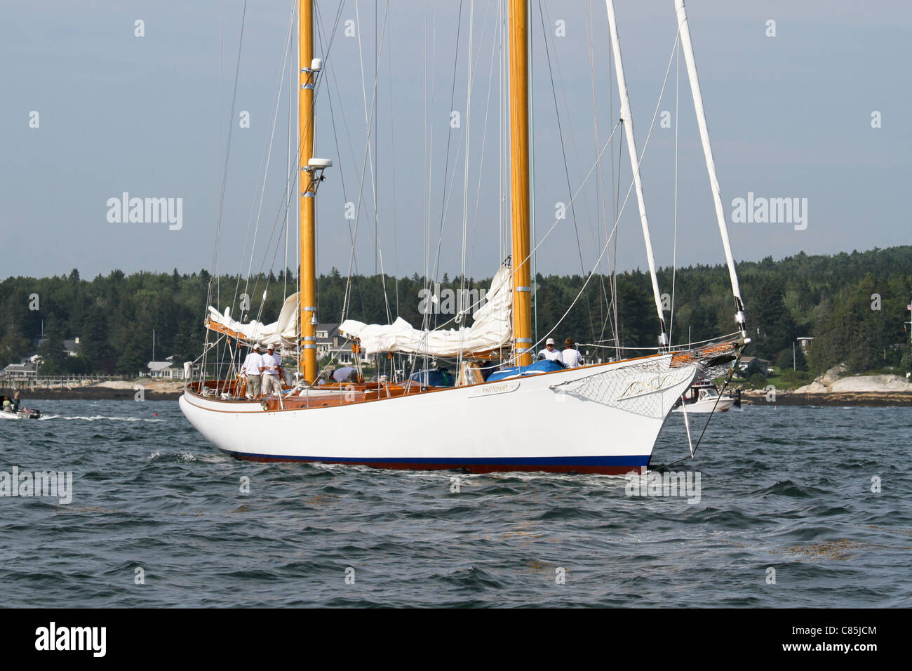 Sailing Yacht WHITEHAWK Stock Photo - Alamy
