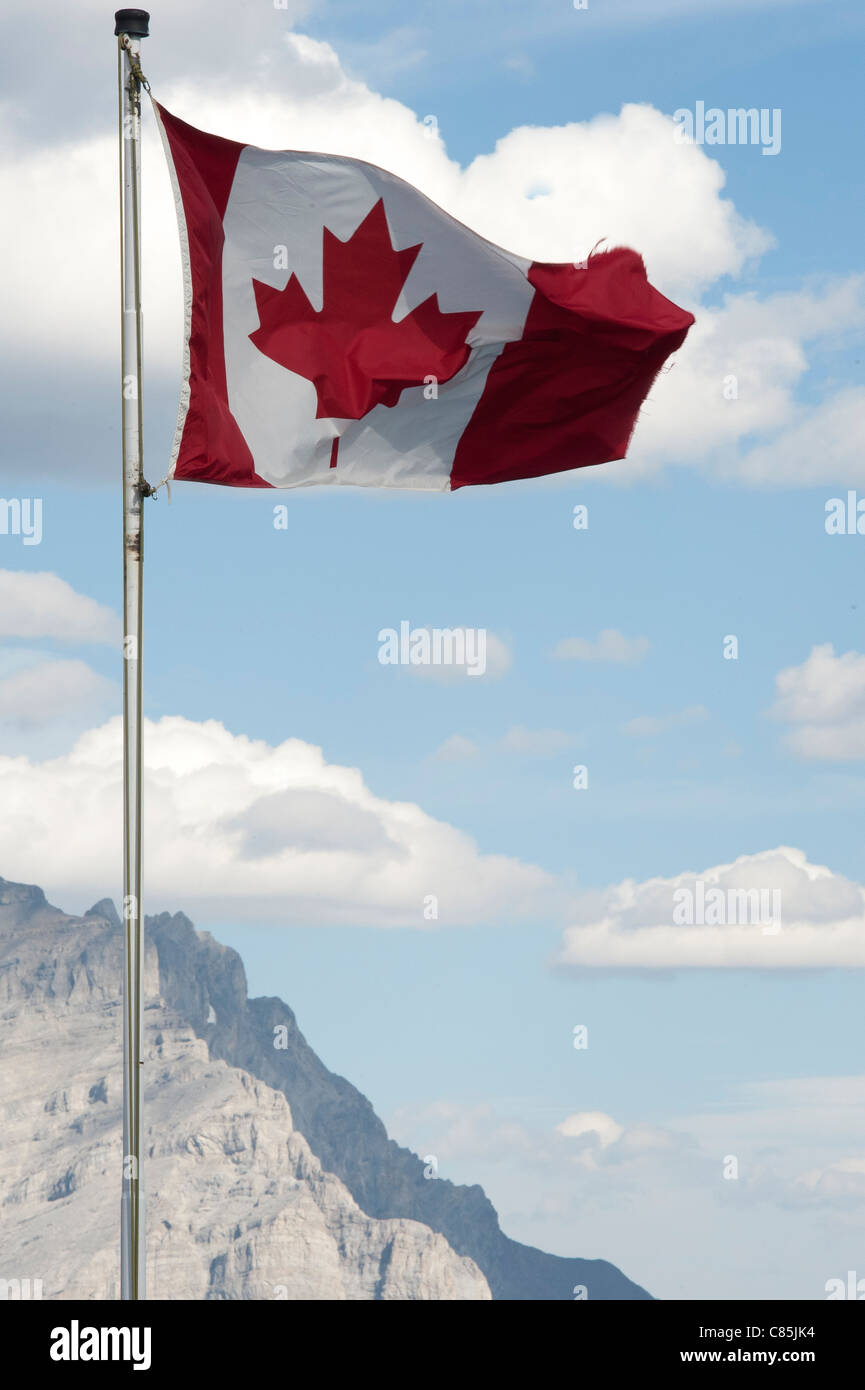Canadian Flag Flying Stock Photo - Alamy