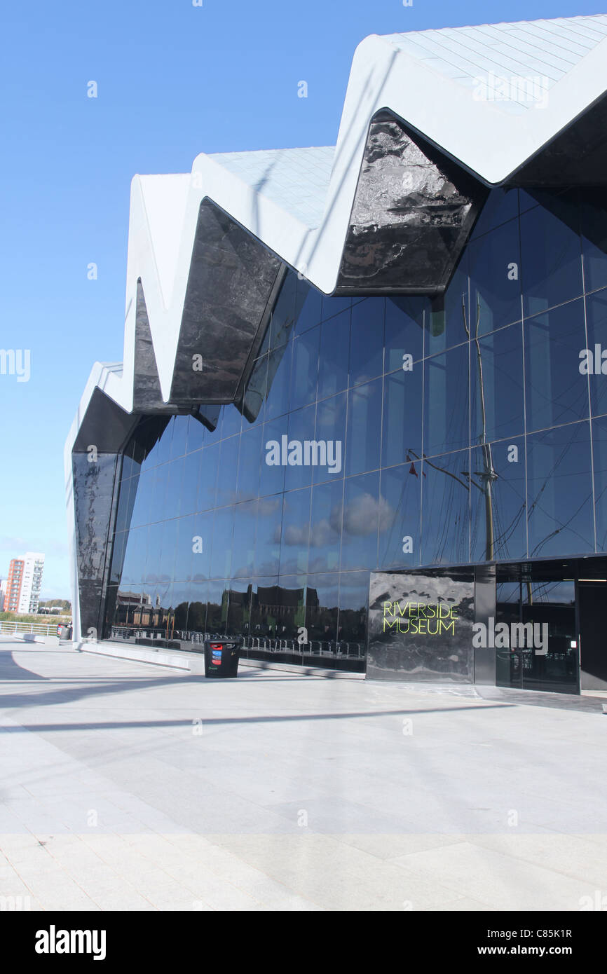 Exterior of Riverside Museum Glasgow Scotland October 2011 Stock Photo ...