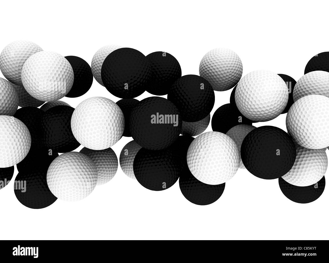 flying golf balls Stock Photo - Alamy