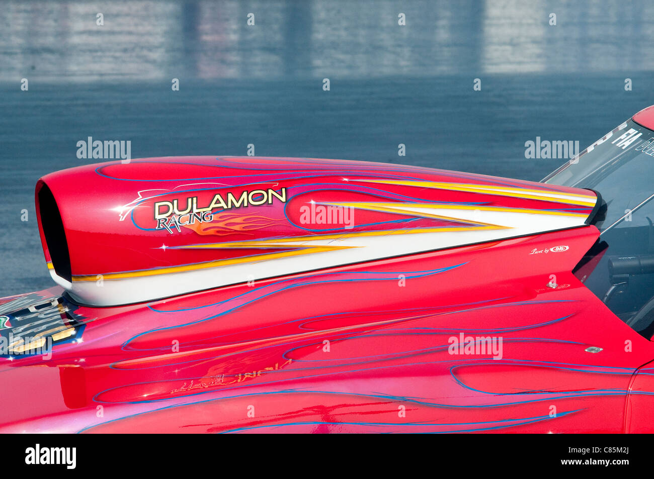 Huge Air Scoop On A Dragster Stock Photo - Alamy