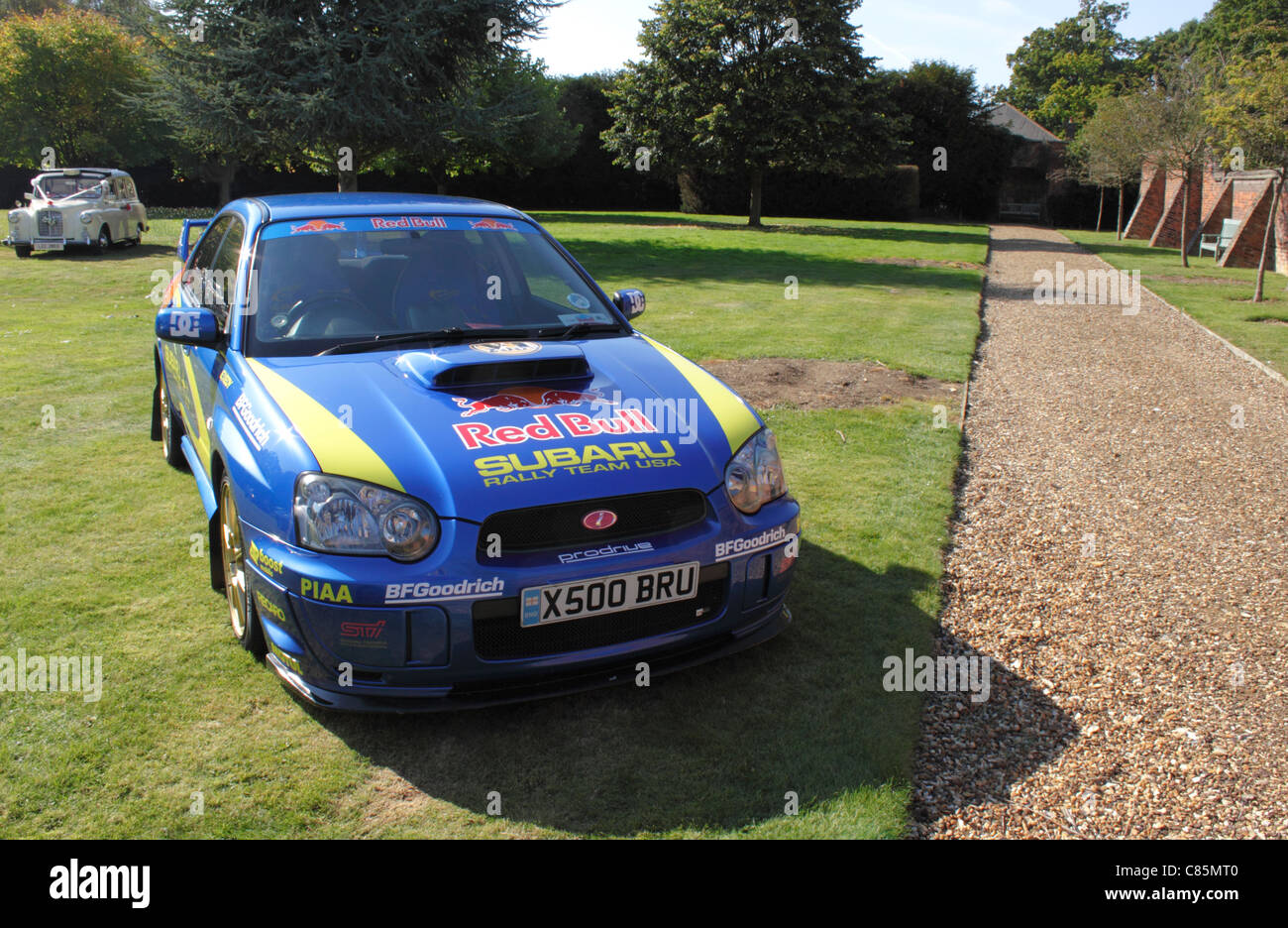 Blue subaru impreza rally car hi-res stock photography and images - Alamy