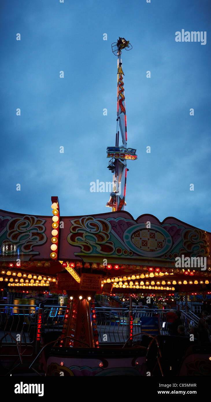 Funfair in Sandbach Cheshire UK Stock Photo - Alamy