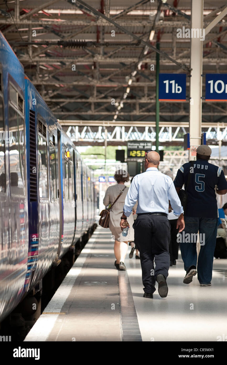 Passengers disembarking train hi-res stock photography and images - Alamy
