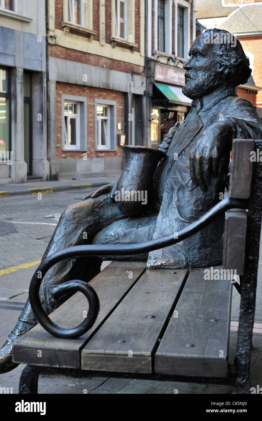 Statue of Adolphe Sax, Belgian musical instrument designer and inventor ...