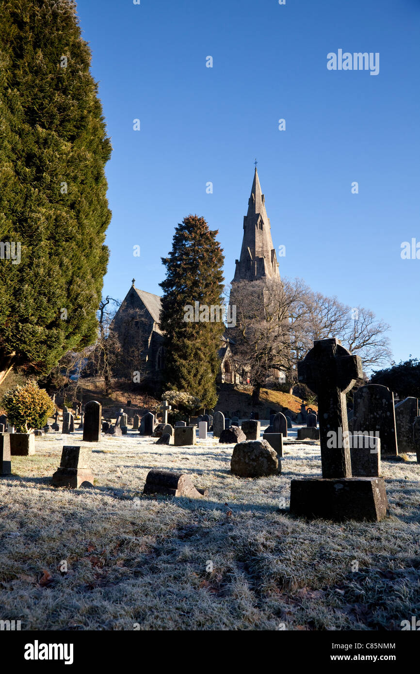 View of Ambleside Parish Church of St Mary The Virgin, Lake District ...