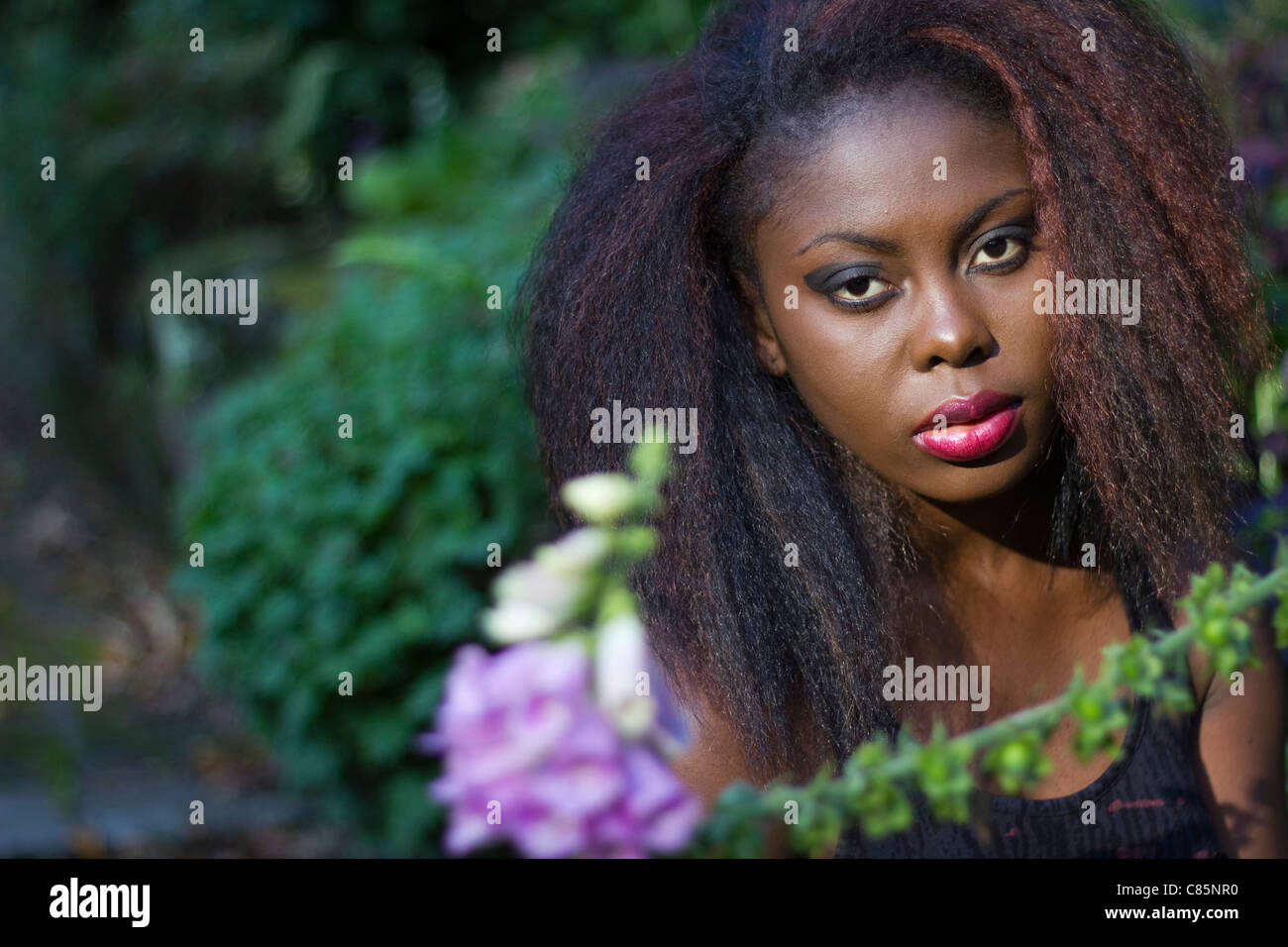Chloe Brown portfolio shoot Victoria Park Glasgow Stock Photo - Alamy
