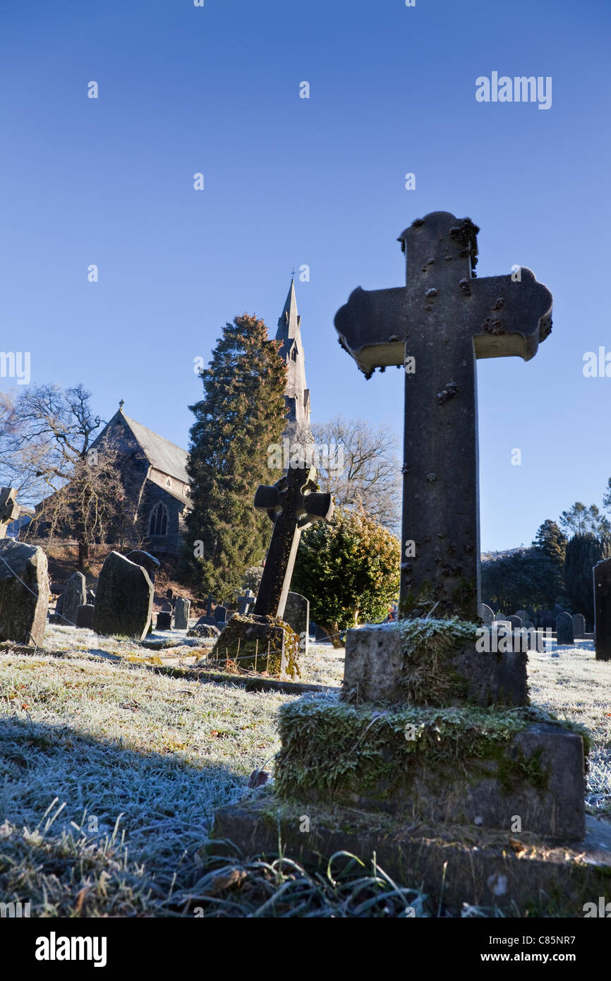 View of Ambleside Parish Church of St Mary The Virgin, Lake District ...