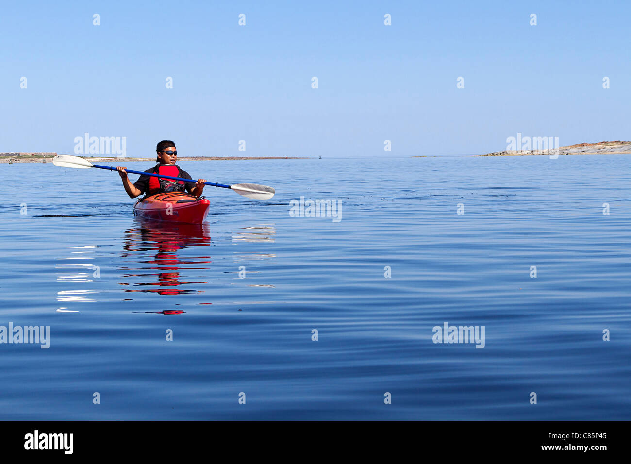 Kayak man hi-res stock photography and images - Alamy
