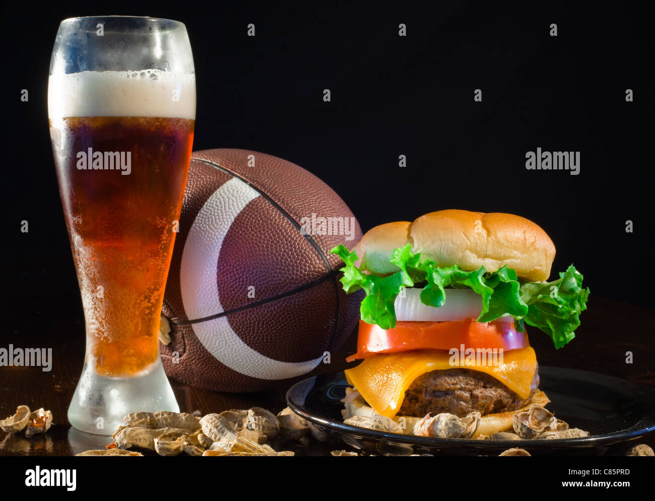 Football burger hi-res stock photography and images - Alamy