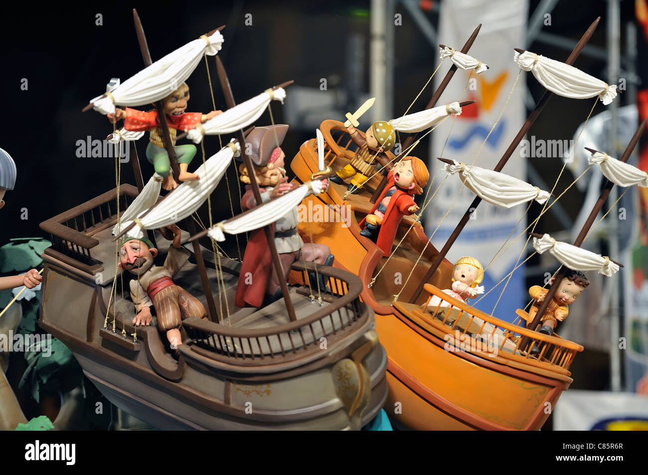 Miniature pirate ship hi-res stock photography and images - Alamy