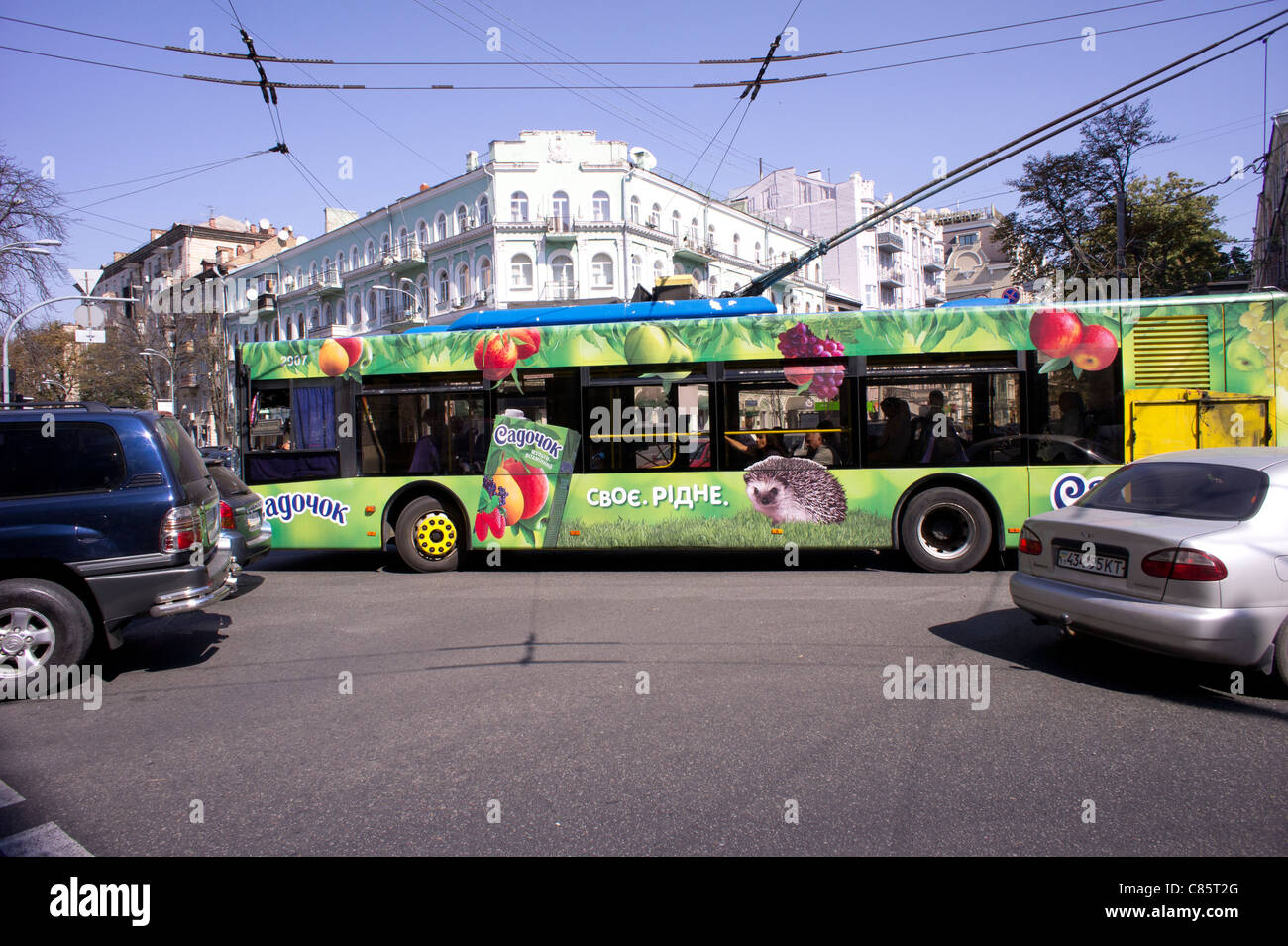 Trolley bus in Kiev, Ukraine Stock Photo - Alamy