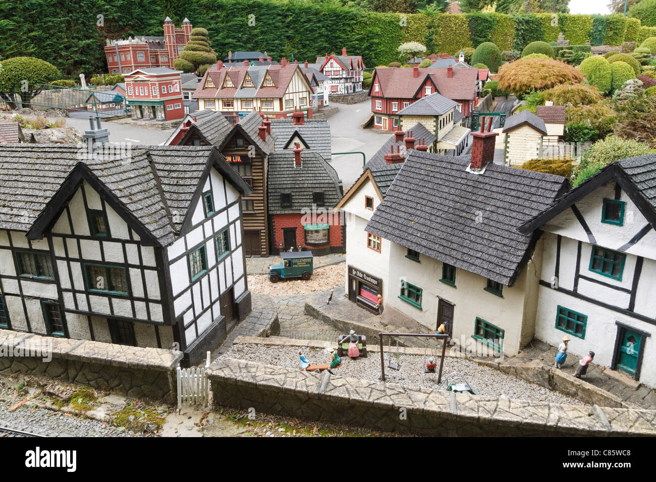 Bekonscot model village and railway, Beaconsfield, Buckinghamshire, UK ...