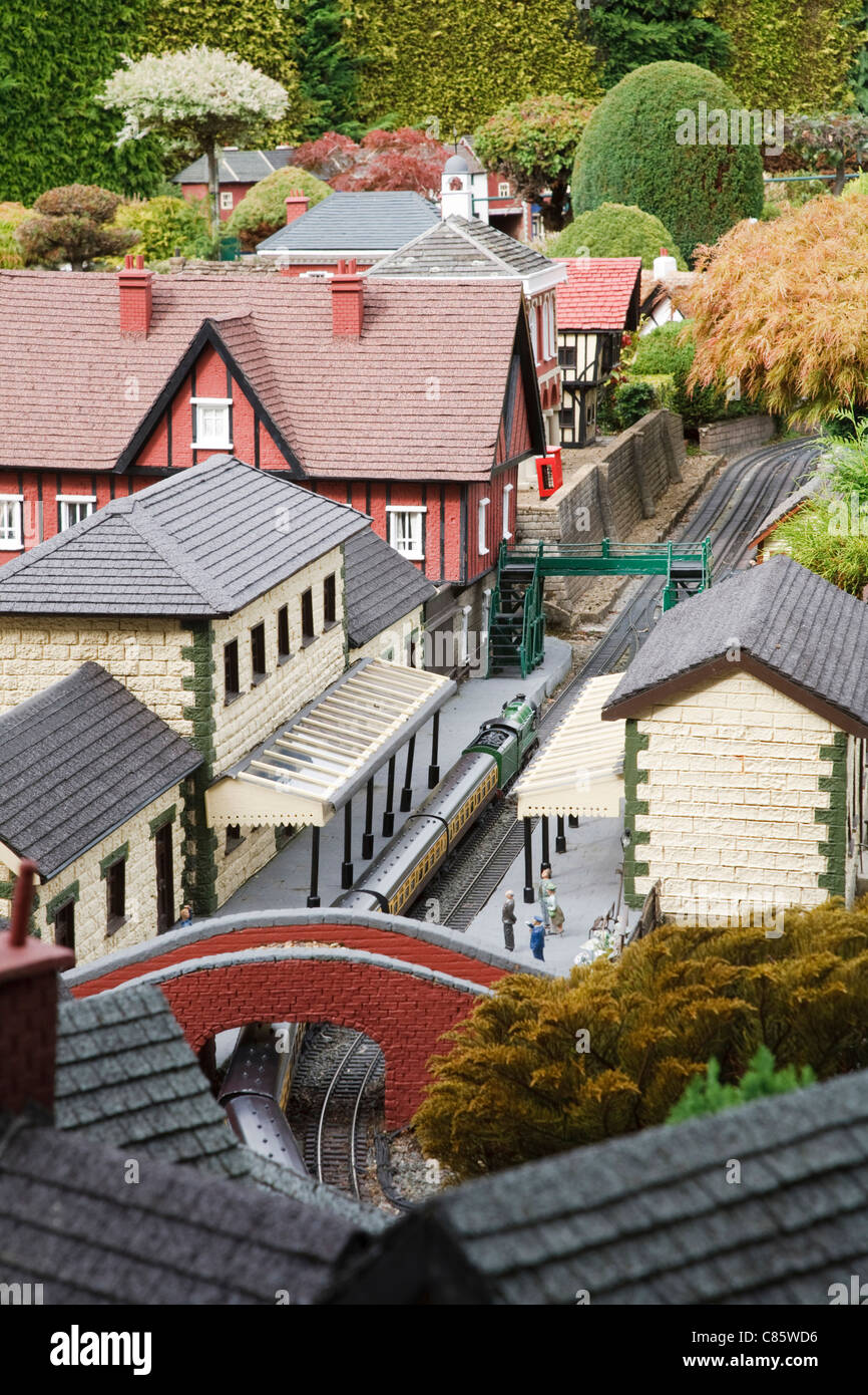 Bekonscot model village and railway, Beaconsfield, Buckinghamshire, UK ...