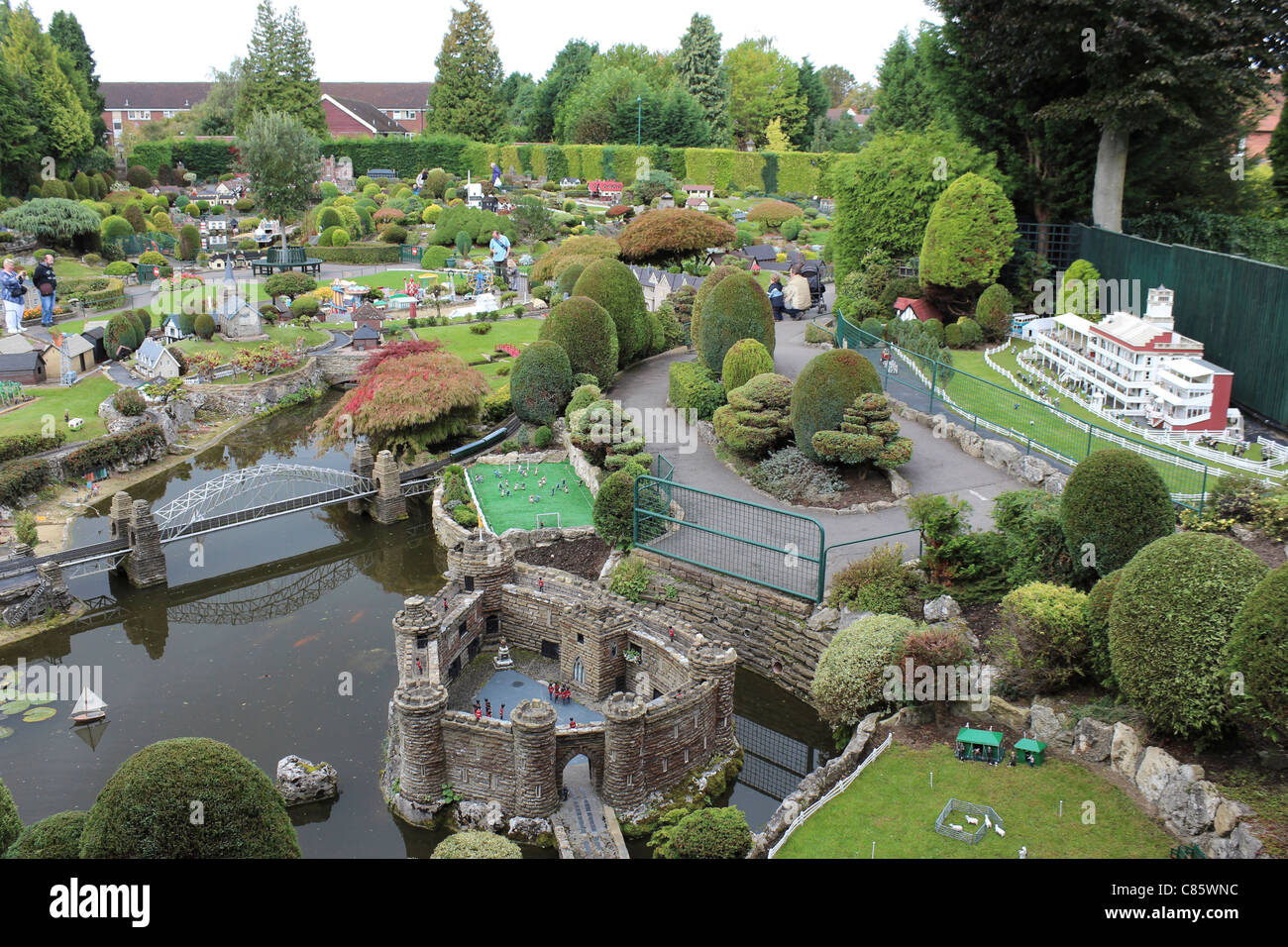 Bekonscot model village and railway, Beaconsfield, Buckinghamshire, UK ...