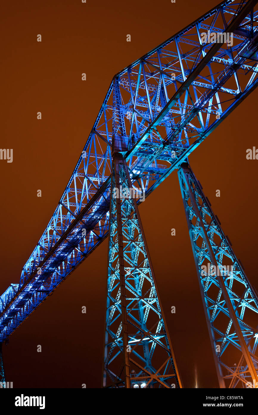 Tees Transporter Bridge, or the Middlesbrough Transporter aerial ...