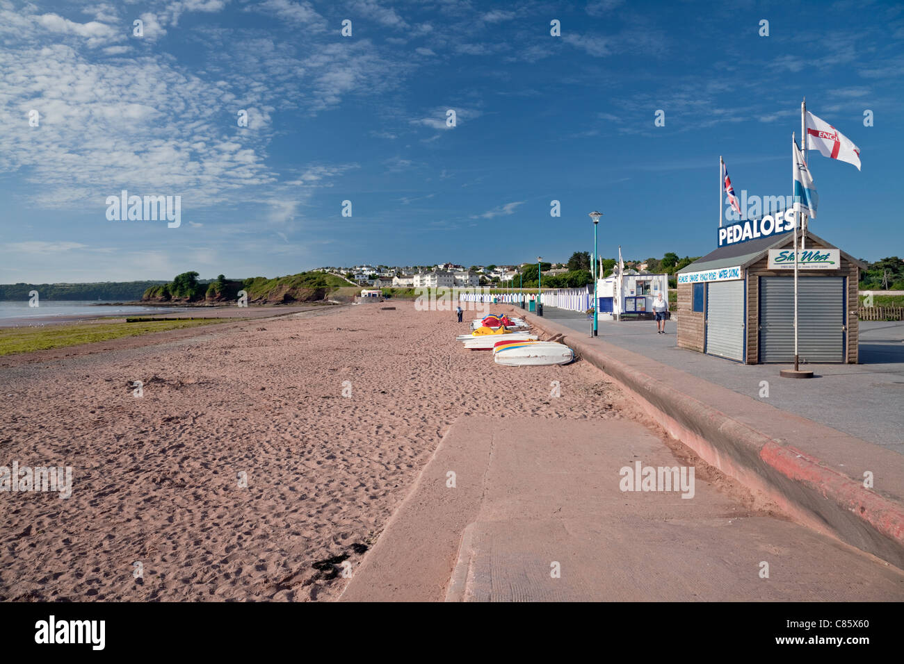 Goodrington Sands South Seafront, Torbay, Devon, England, UK Stock ...