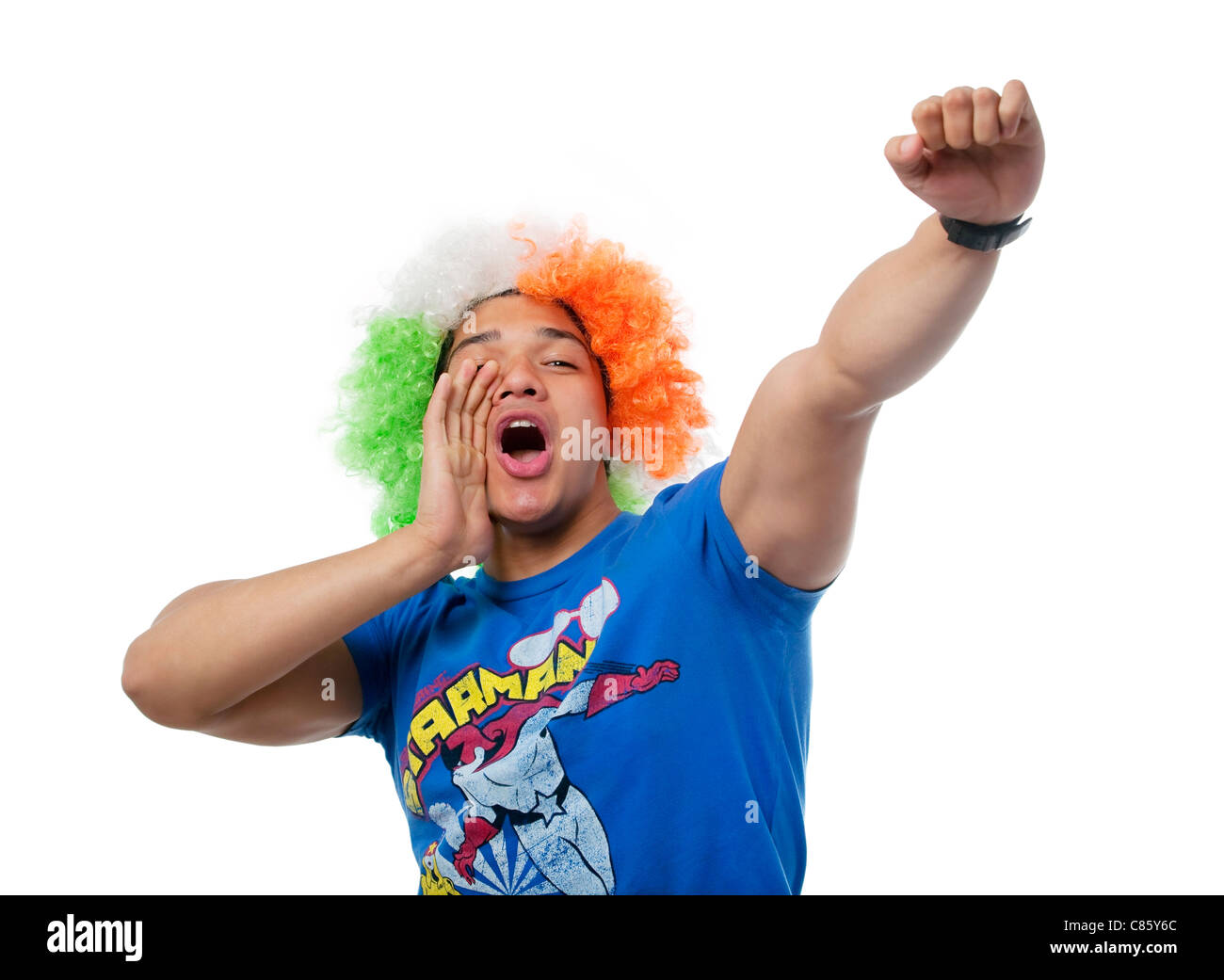 Boy Shout Hand High Resolution Stock Photography and Images - Alamy