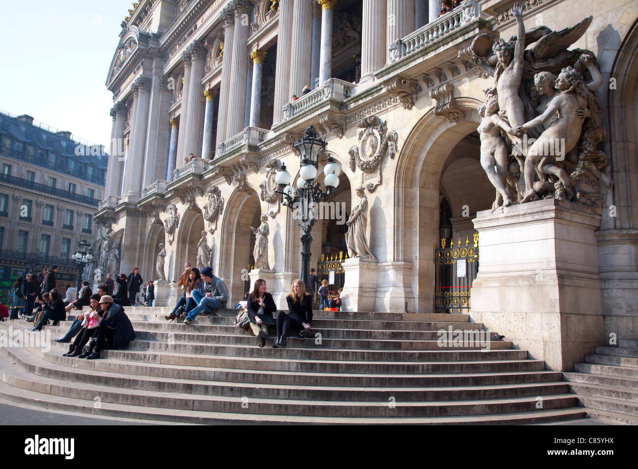The Opera Building (Palais Garnier). Paris, France, Europe Stock Photo ...