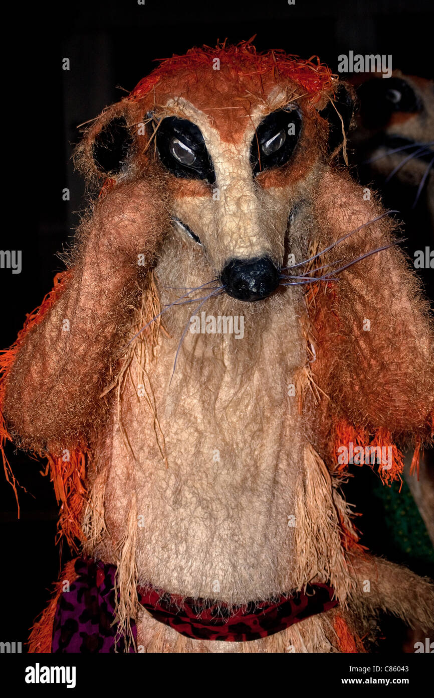 meercat crying effigy costume drama Stock Photo - Alamy