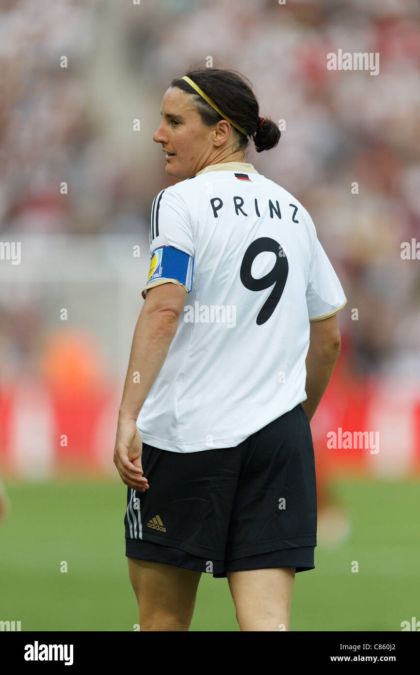 Germany team captain Birgit Prinz in action during the opening match of ...