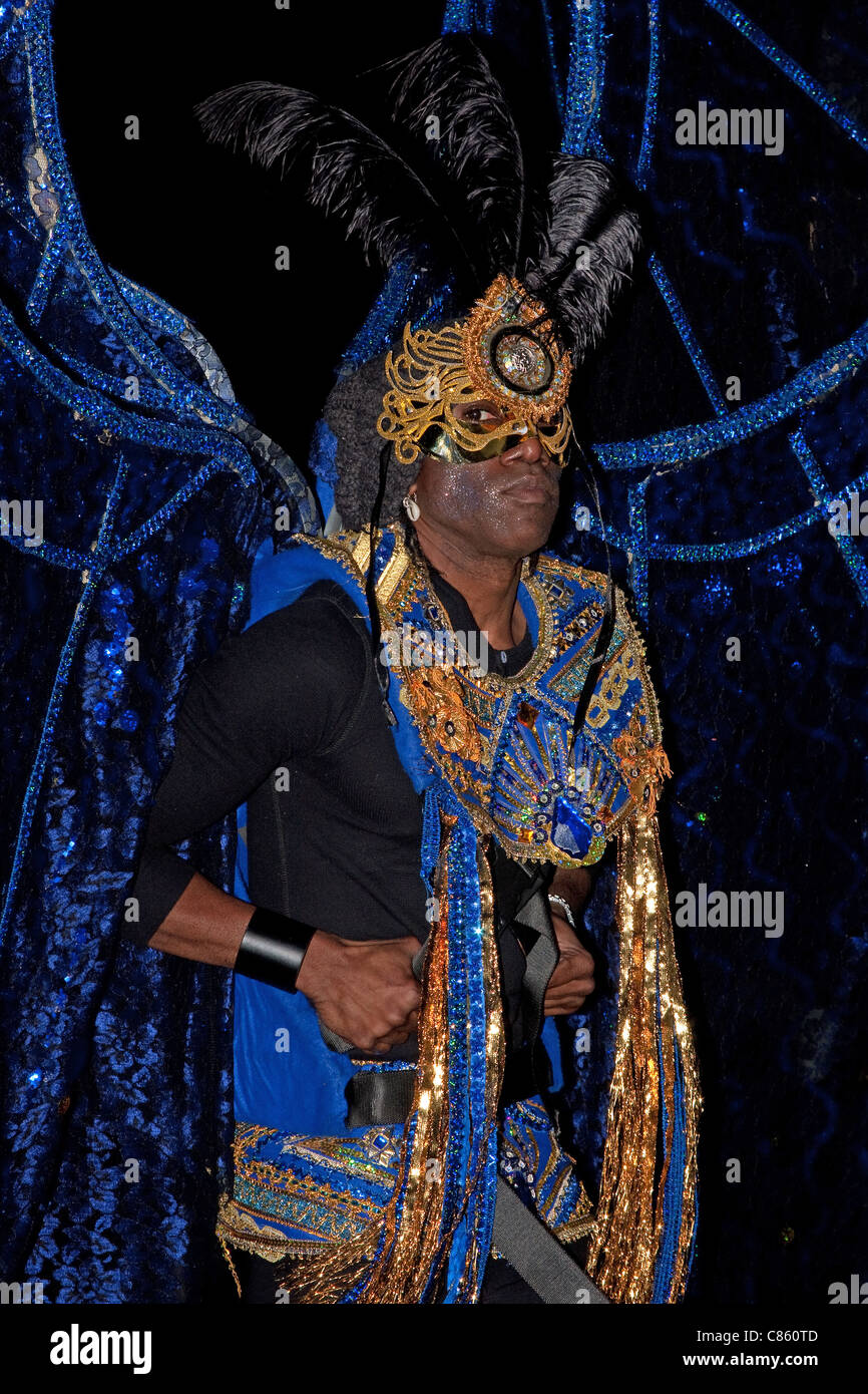 night time dark carnival costume dress performer Stock Photo - Alamy
