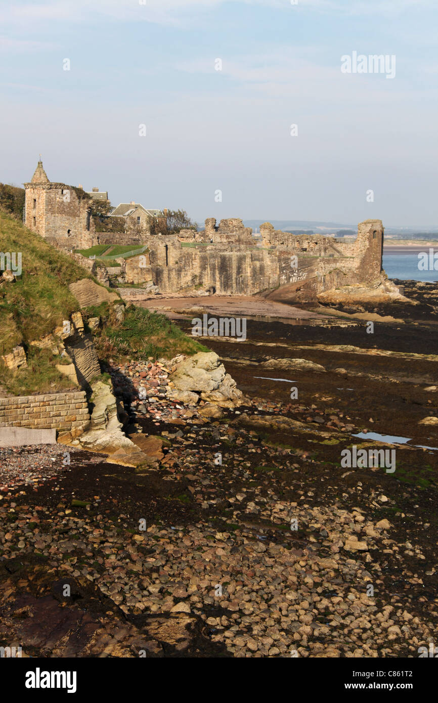 Town of St Andrews, Scotland. Picturesque view of the historic St ...
