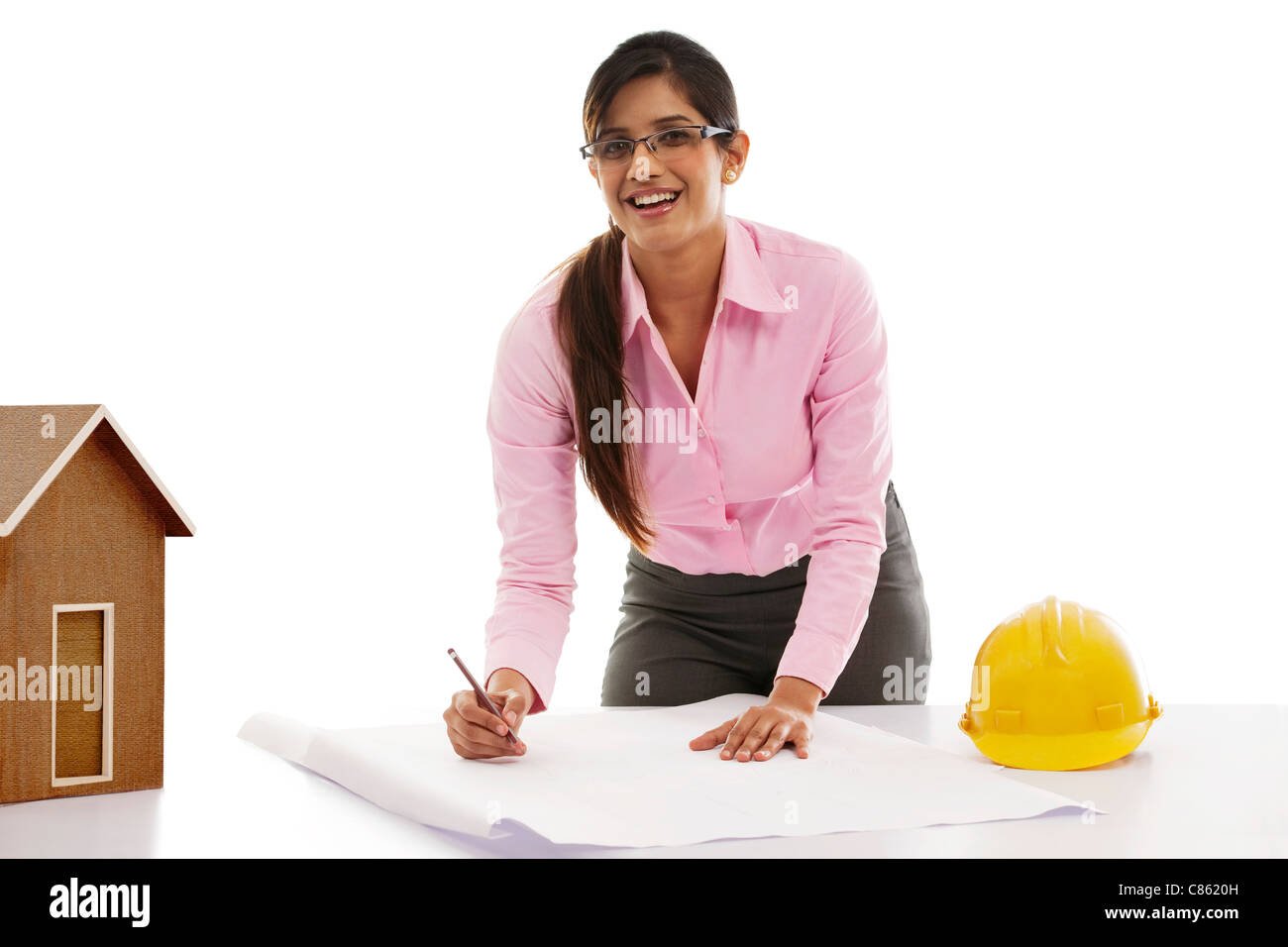 Portrait of a female engineer Stock Photo - Alamy