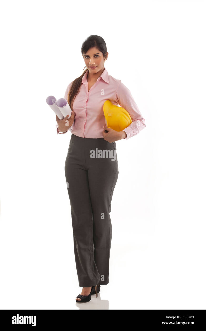Indian lady engineer hi-res stock photography and images - Alamy