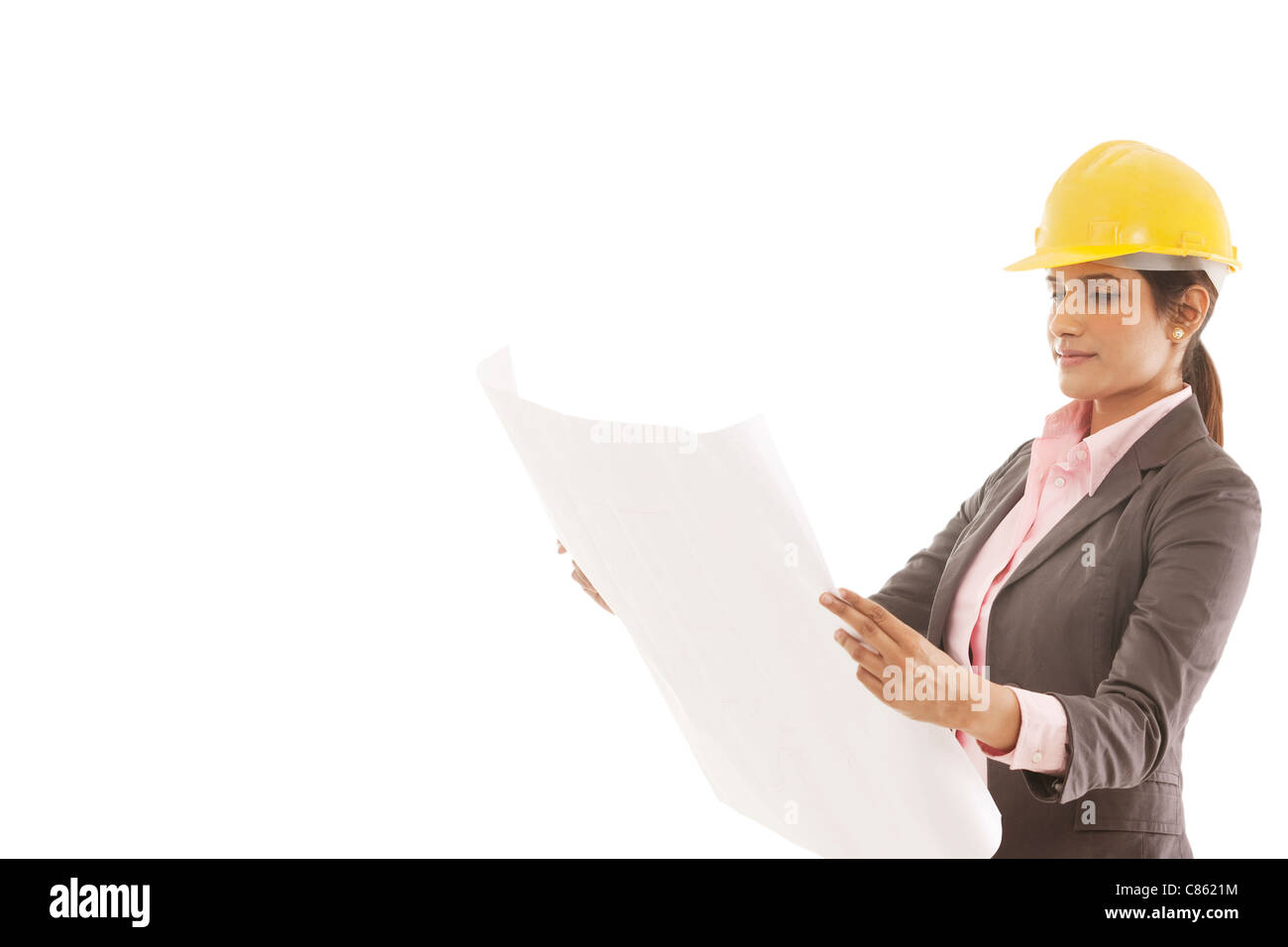 Reading blueprints hi-res stock photography and images - Alamy