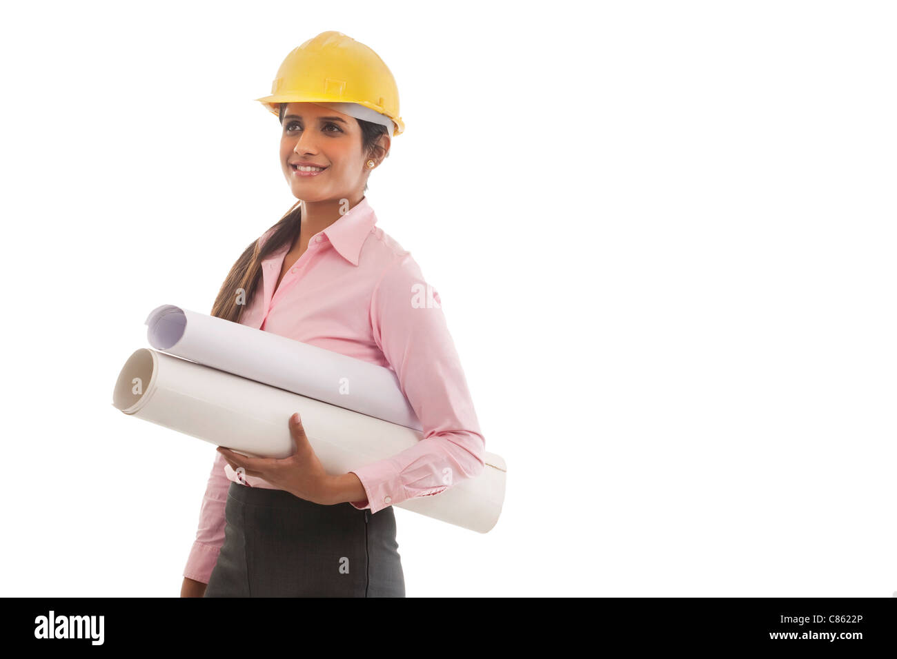Indian woman engineer Cut Out Stock Images & Pictures - Alamy