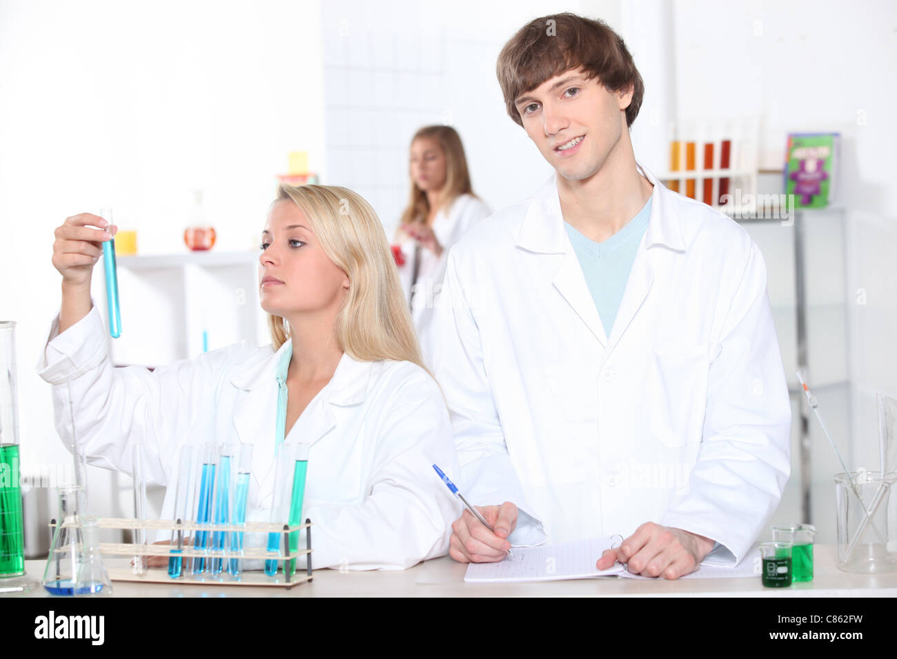 Adults school science lab hi-res stock photography and images - Alamy