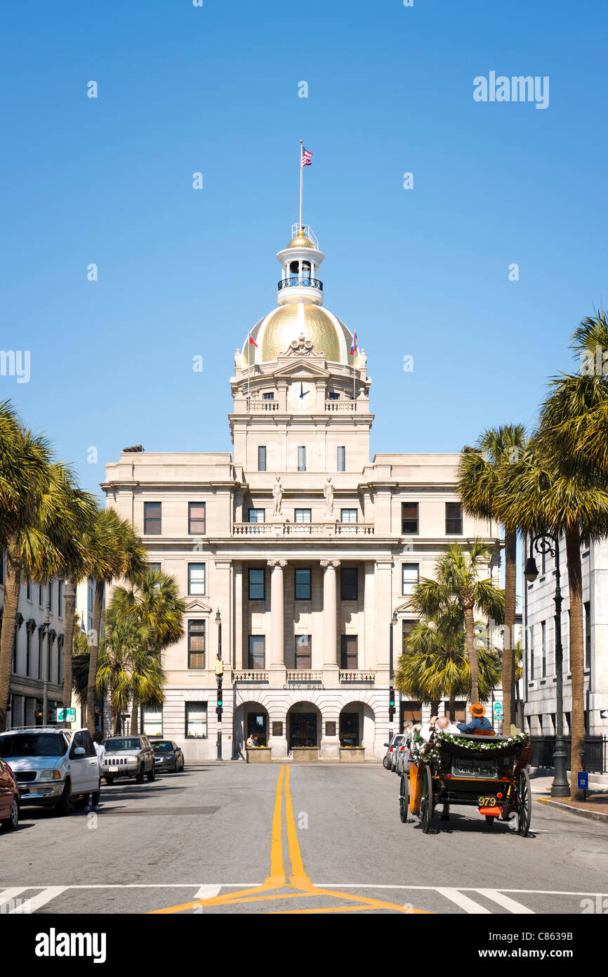 City Hall, Savannah Stock Photo - Alamy